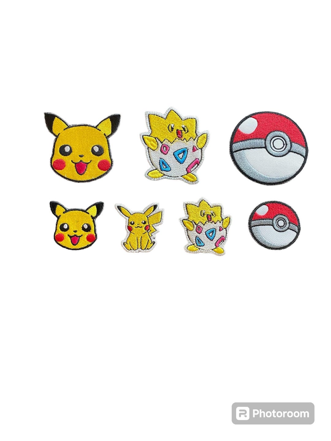 Pikachu, Togepi, and Pokeball Pokémon Iron on Patches - Etsy