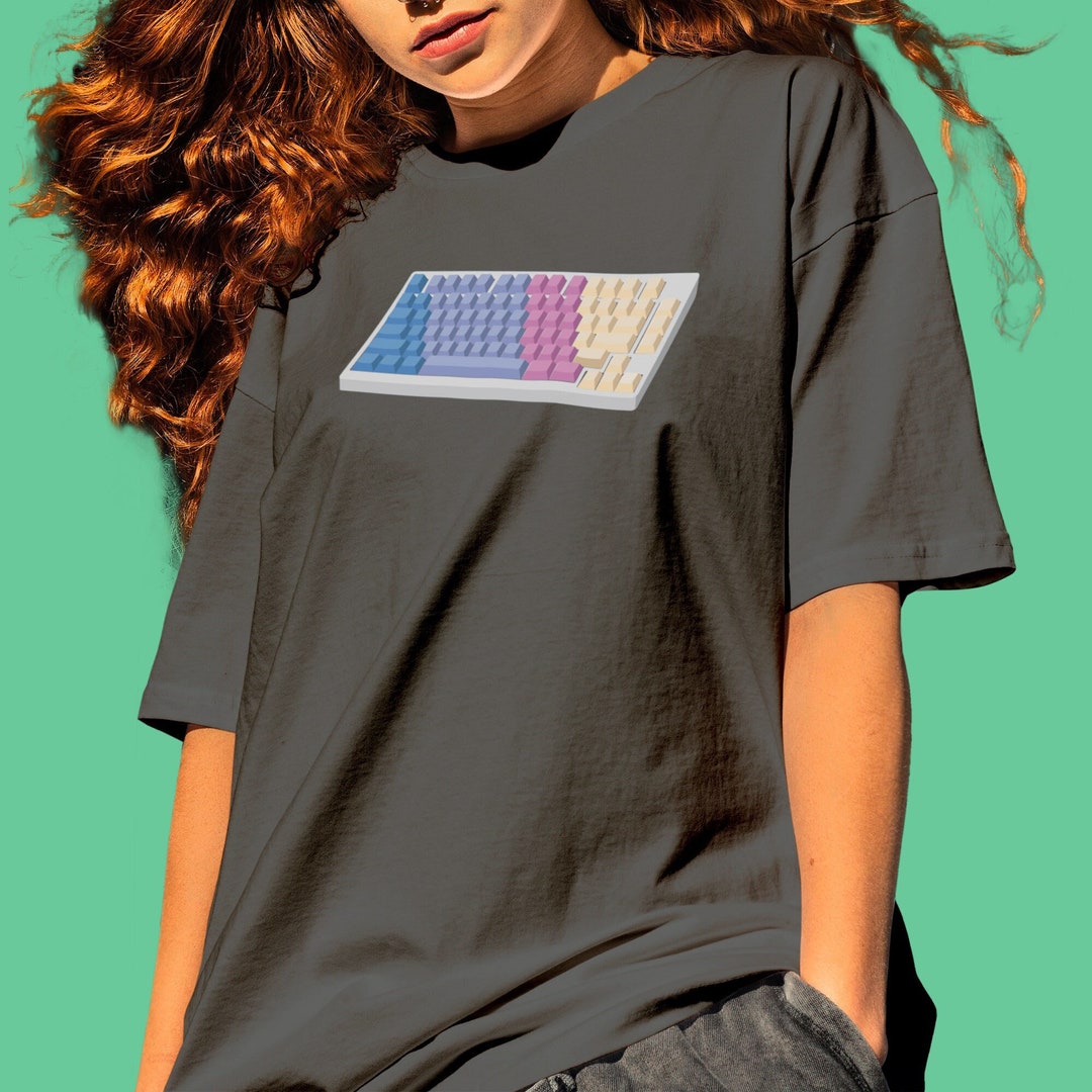 Fun Cool Geeky Nerdy Mechanical Keyboard Art Unisex Gift Sweet Pastel ...