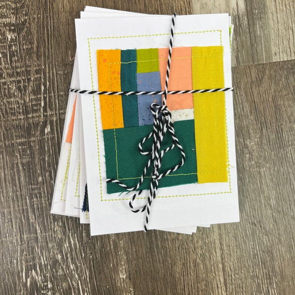 Fabric Greeting Card - Etsy