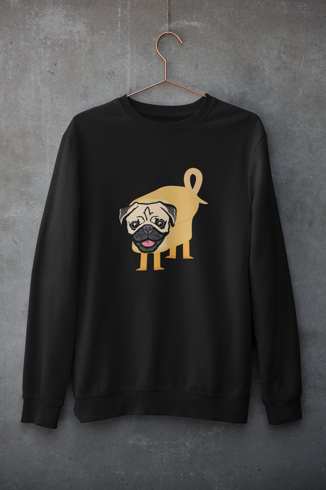 Cute Pug Sweater | "pug Loaf of Bread" | Pug Gift | Pug Lover | Dog ...