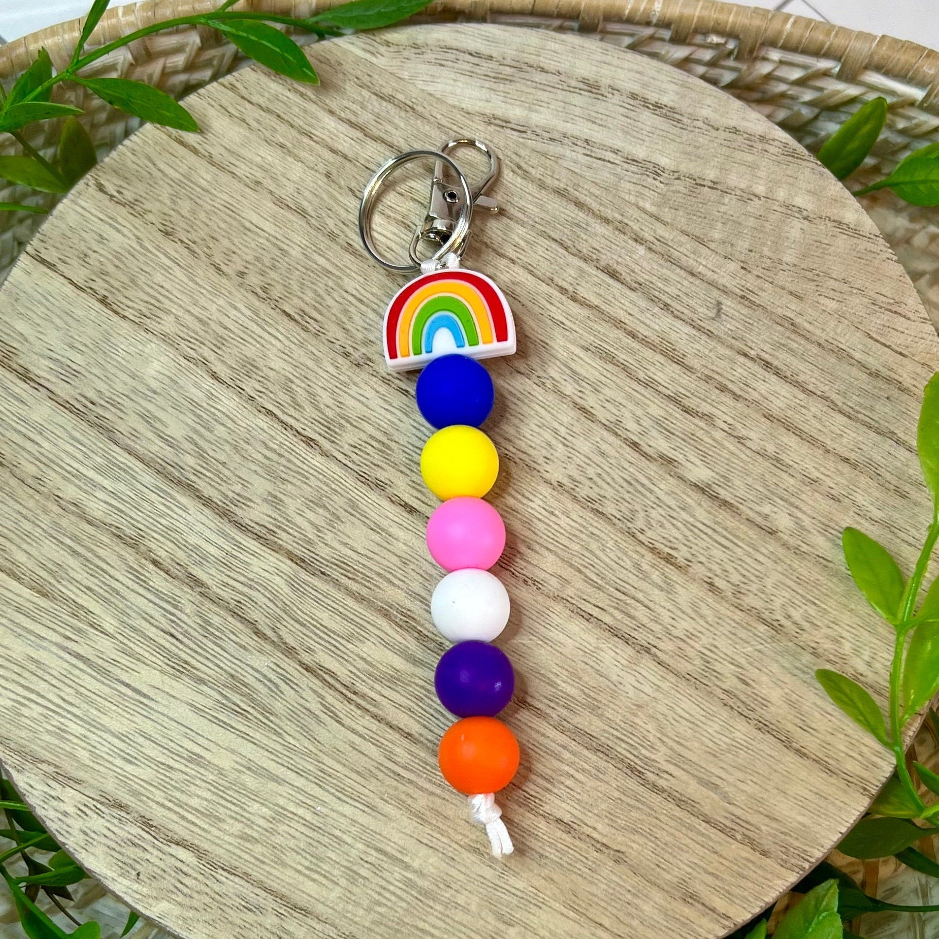 Keychain, Silicone Bead Keychain, Key Chain, Keychain Charm, Keychain ...