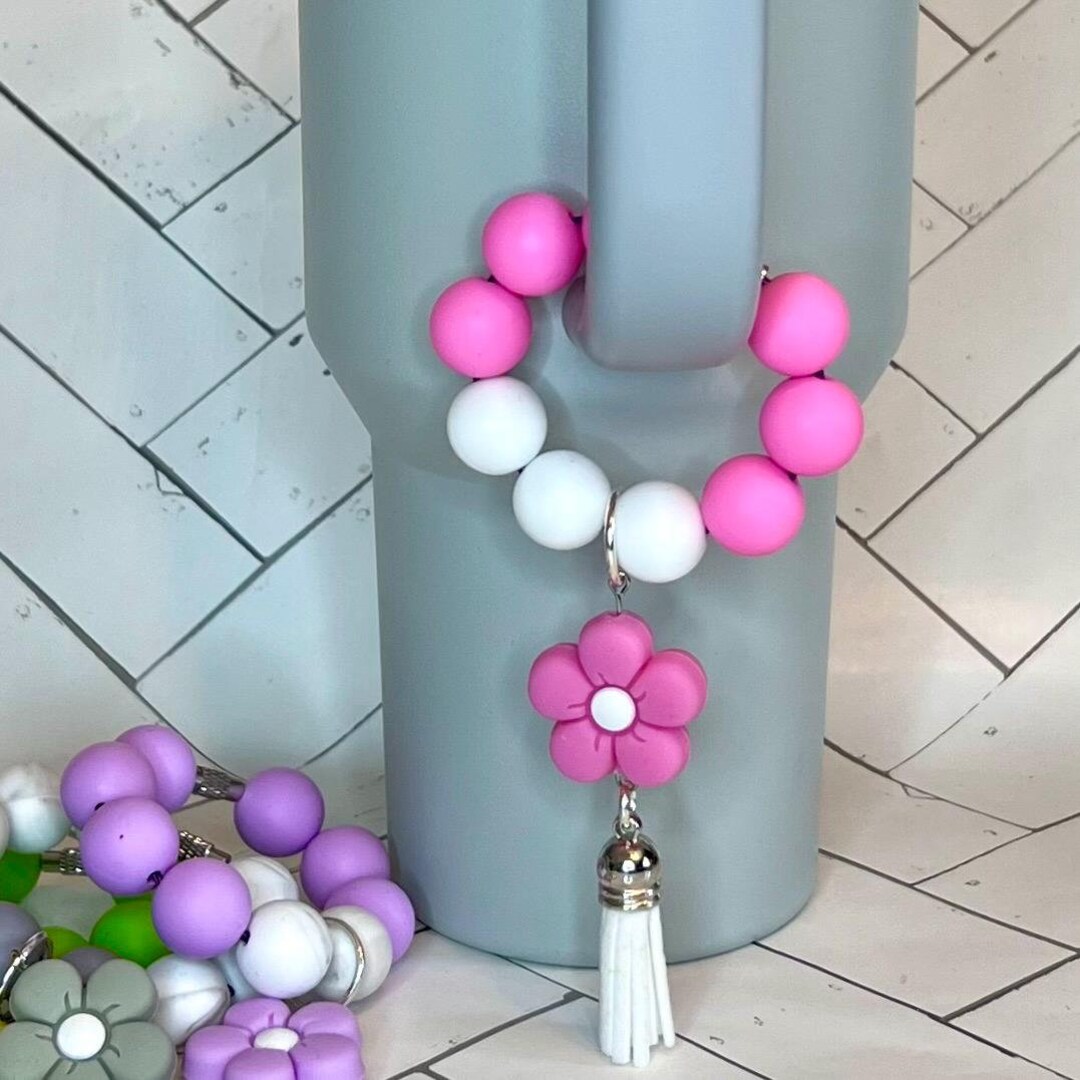 Stanley Cup Charm,silicone Flower Charms,cup,purse or Tote Bag ...