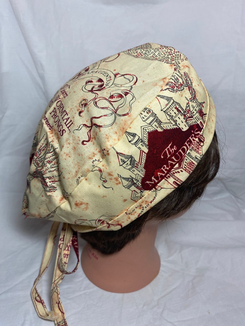 Harry Potter Marauders Map | Scrub Cap | Surgical Hat | Unisex | Doctor ...