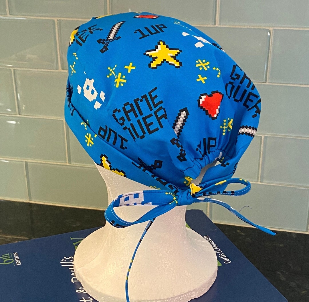 Scrub Caps Video Game Design Blue Scrub Caps Scrub Caps for Doctors ...