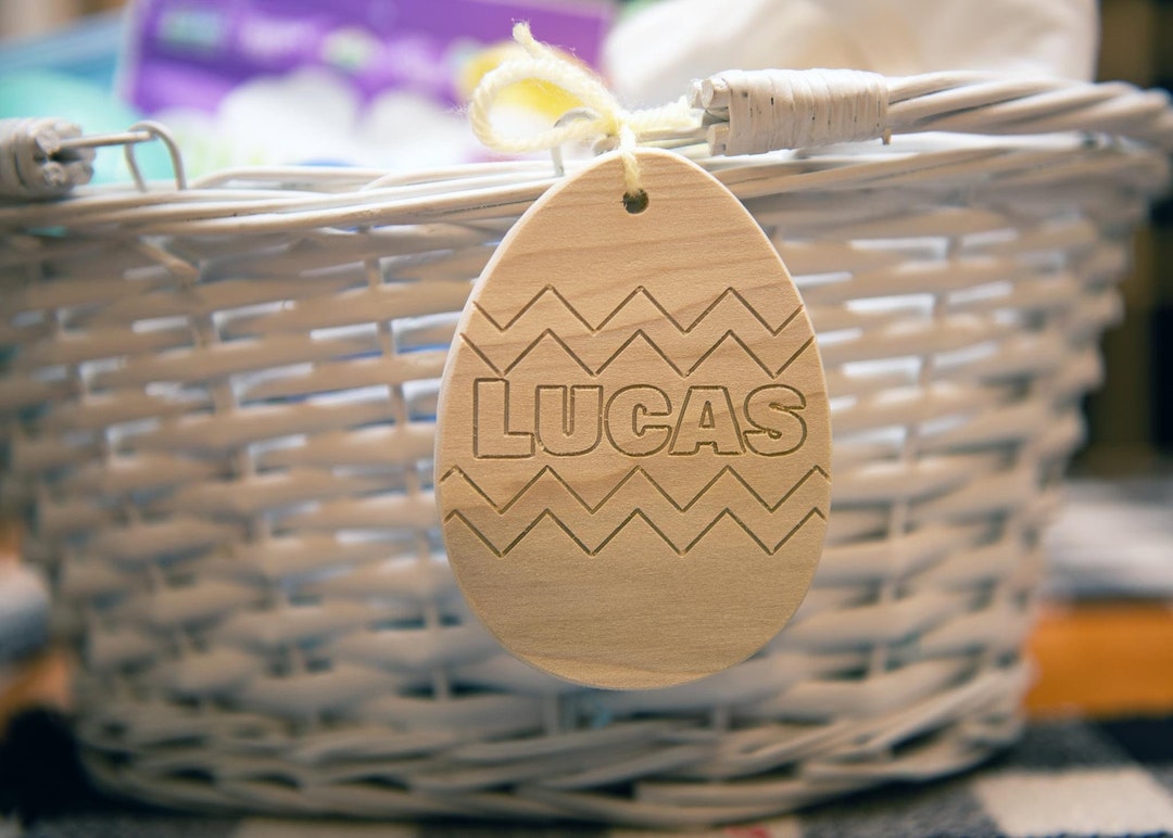 Personalized Easter Egg Name Tag CNC Unfinished Central PA - Etsy