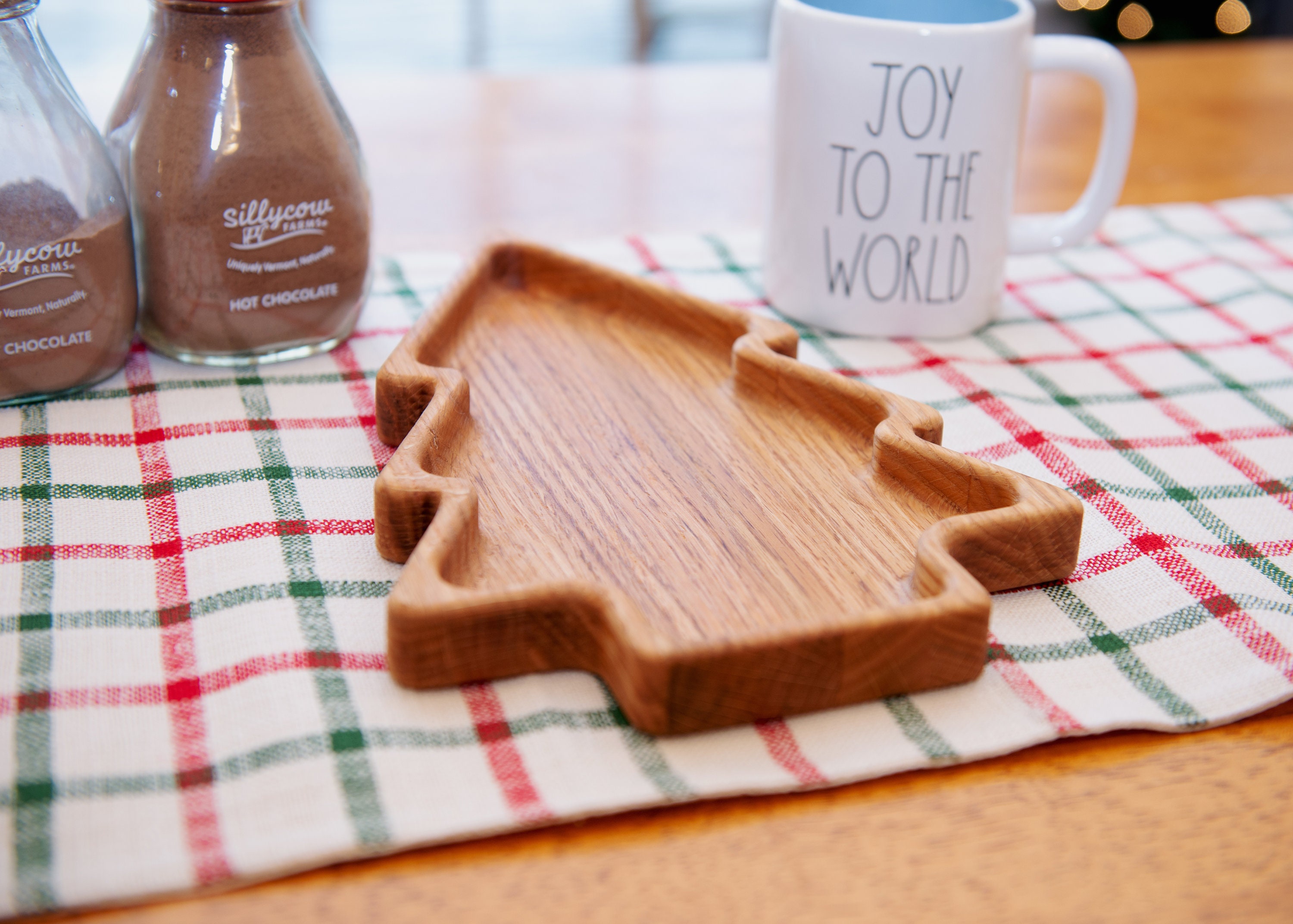 Tree Bowl Tree Tray Serving Tray Holiday Serving - Etsy
