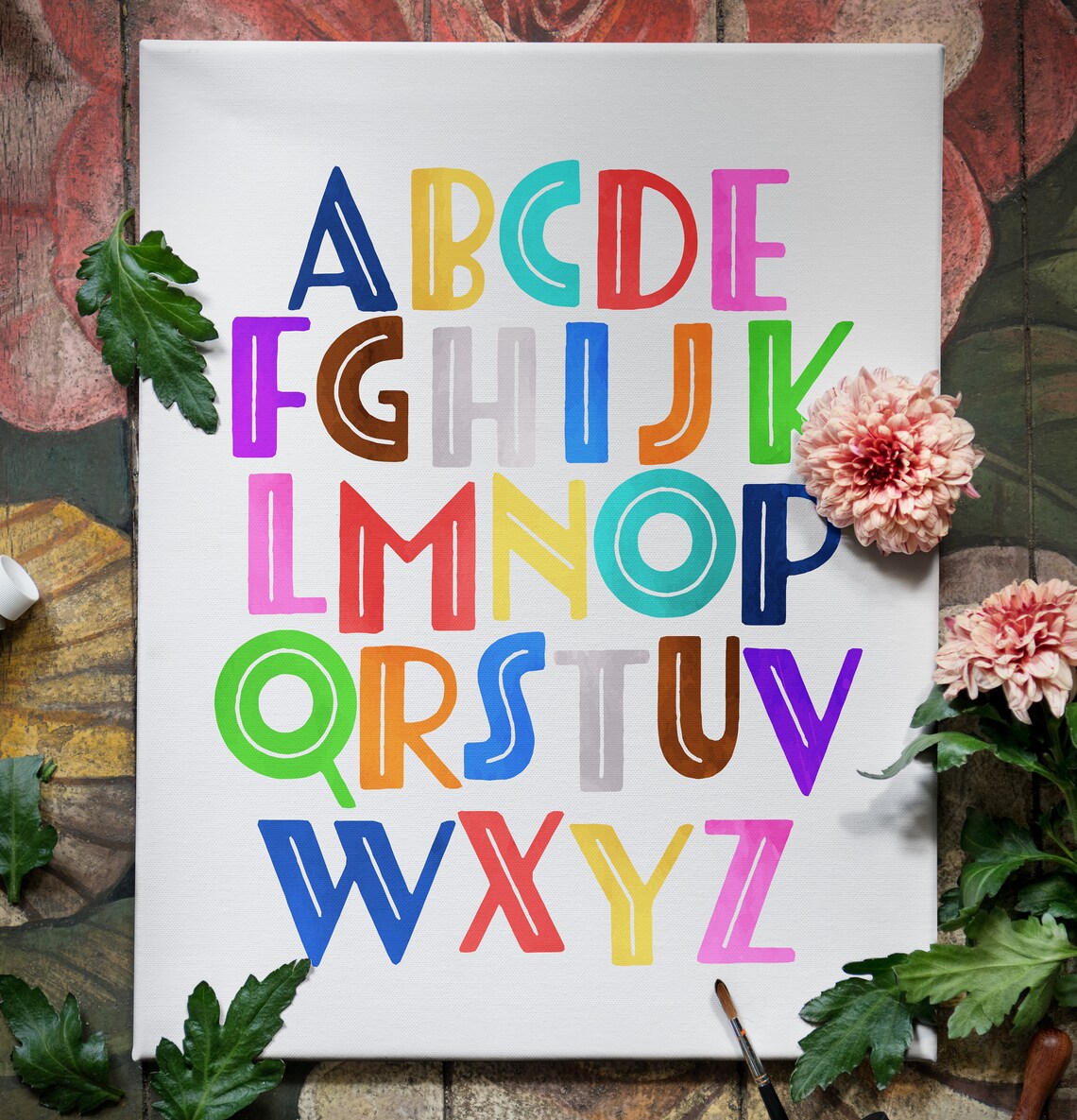 Colorful Letters Printable Poster, Homeschool Resource, Montessori ...