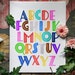 Colorful Letters Printable Poster, Homeschool Resource, Montessori ...