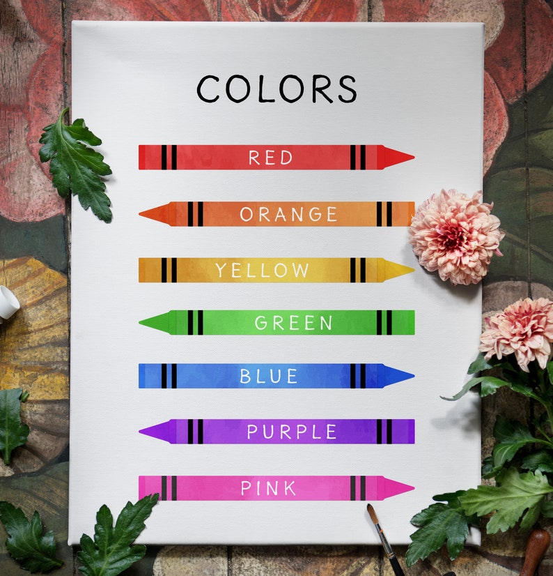 Shapes and Colors Printable Poster Bundle, Homeschool Resource ...