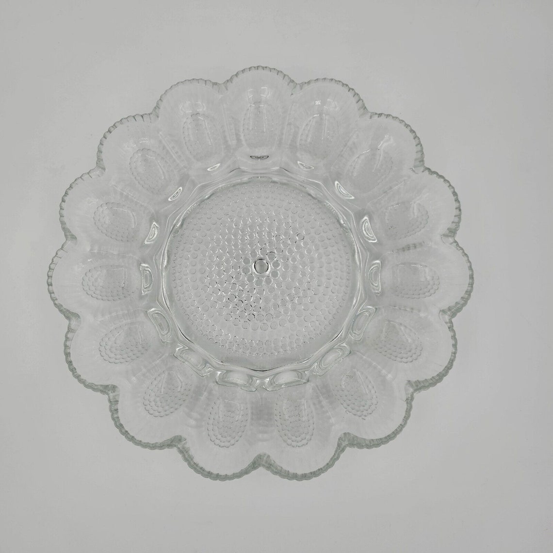 Vintage Indiana Clear Hobnail Glass Deviled Egg Dish Plate - Etsy
