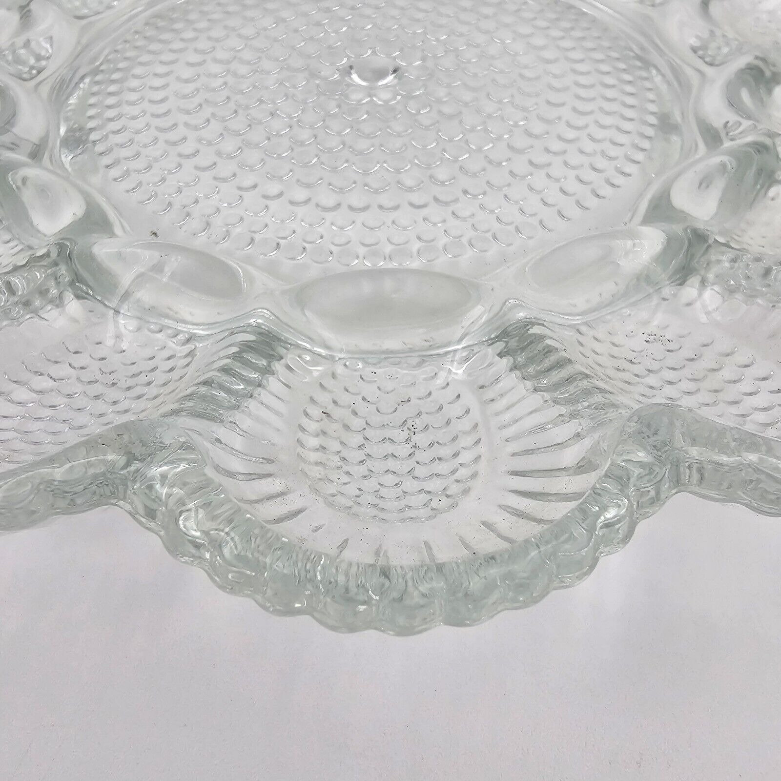 Vintage Indiana Clear Hobnail Glass Deviled Egg Dish Plate Tray - Etsy