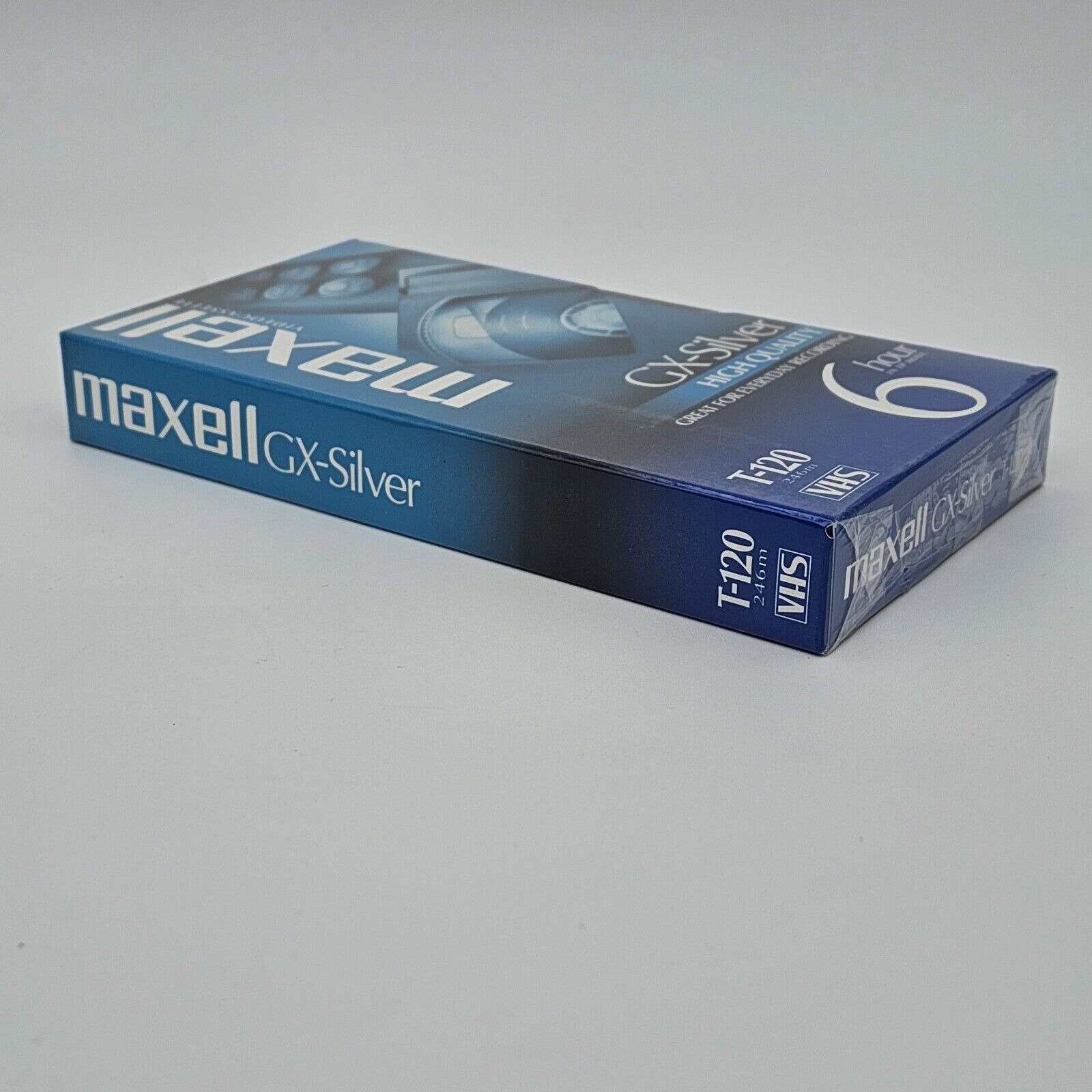 Maxell VHS T-120 Gx-silver High Quality 6 Hour Blank VCR Video Tape New ...
