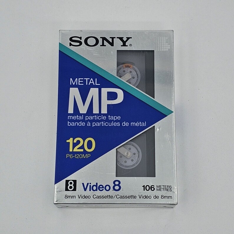 Sony 120 Metal MP 8mm Video Cassette Tape Metal Particle Tape Model: P6 ...