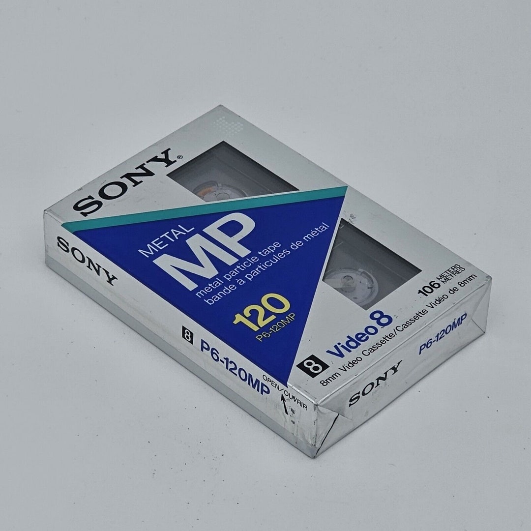 Sony 120 Metal MP 8mm Video Cassette Tape Metal Particle Tape Model: P6-120MP - Etsy