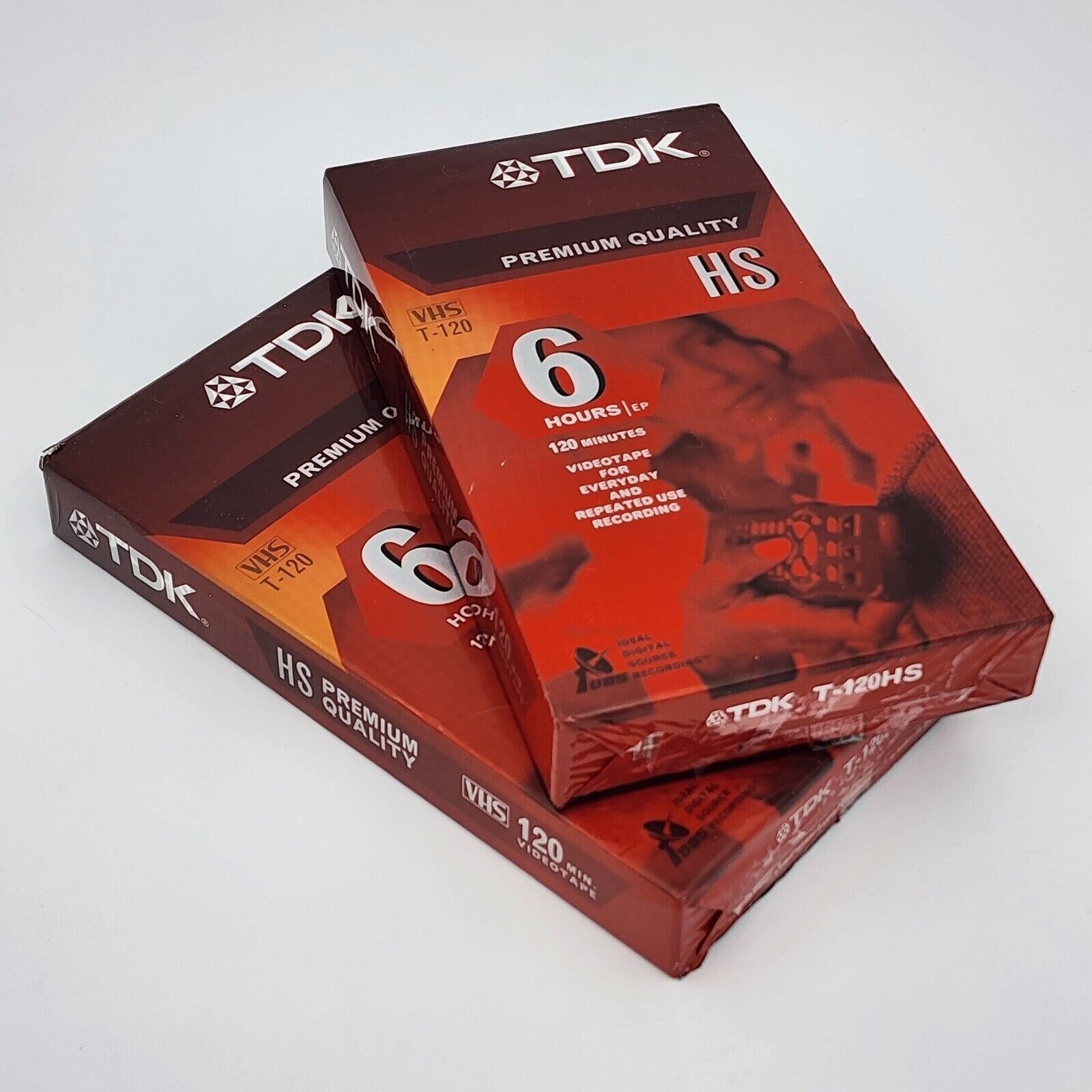 T-120 HS Premium Quality 6 Hour VCR VHS Blank Video Tapes - Qty. 2 - Etsy