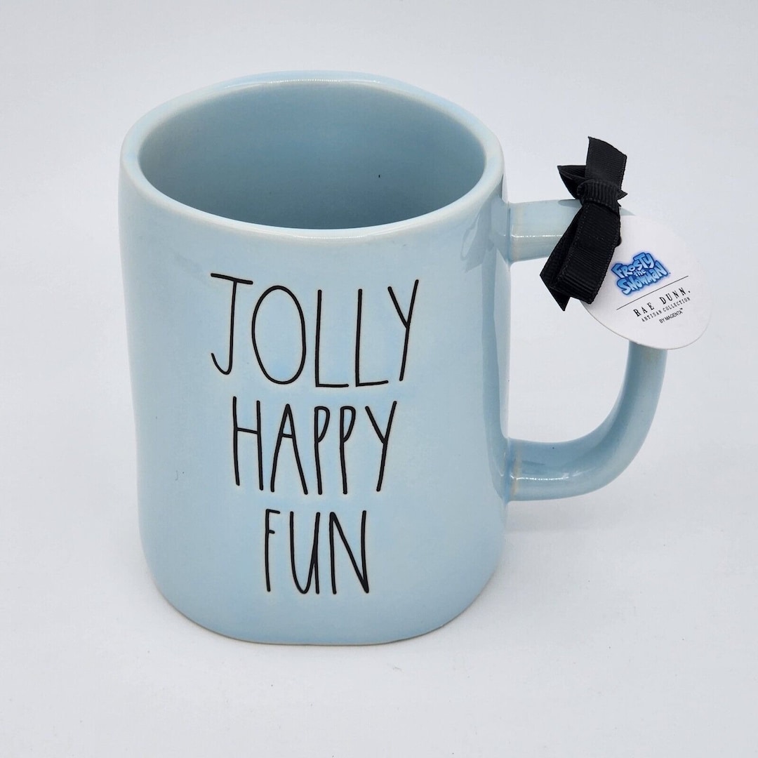 Rae Dunn Frosty the Snowman ~jolly Happy Fun~ Mug Cup Light Blue - Etsy