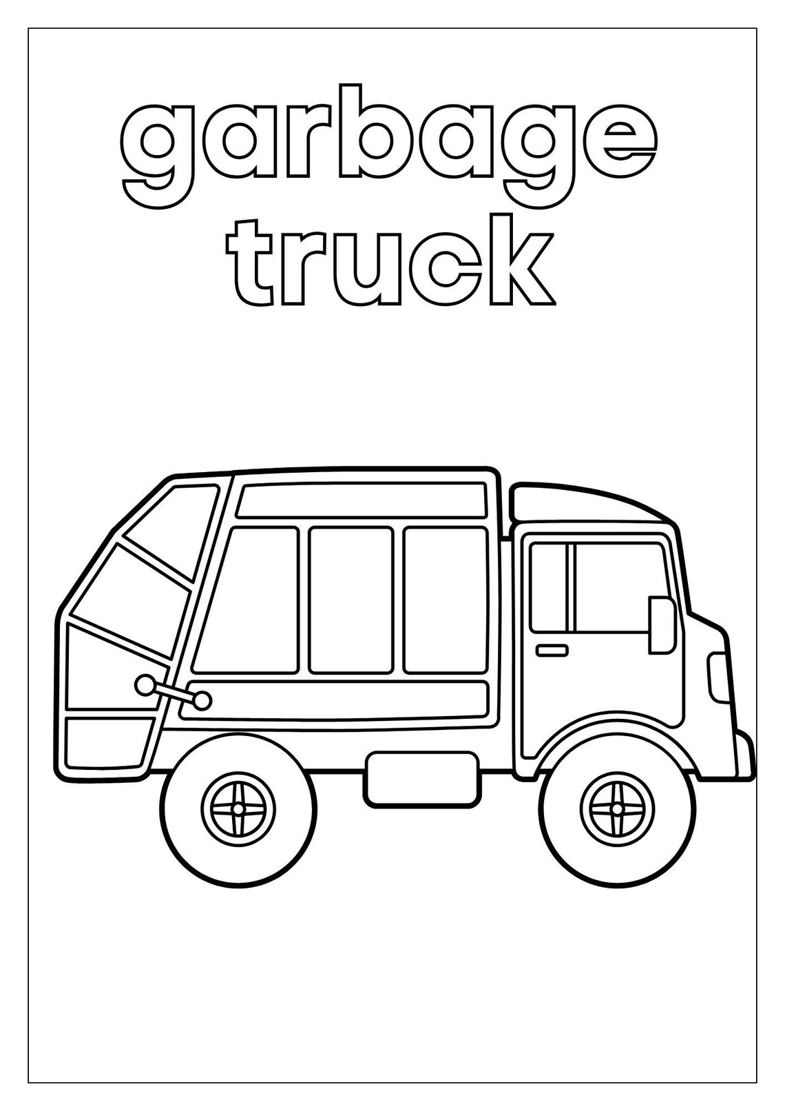 25 Cute Printable Vehicles Coloring Pages for Kids Transportation ...