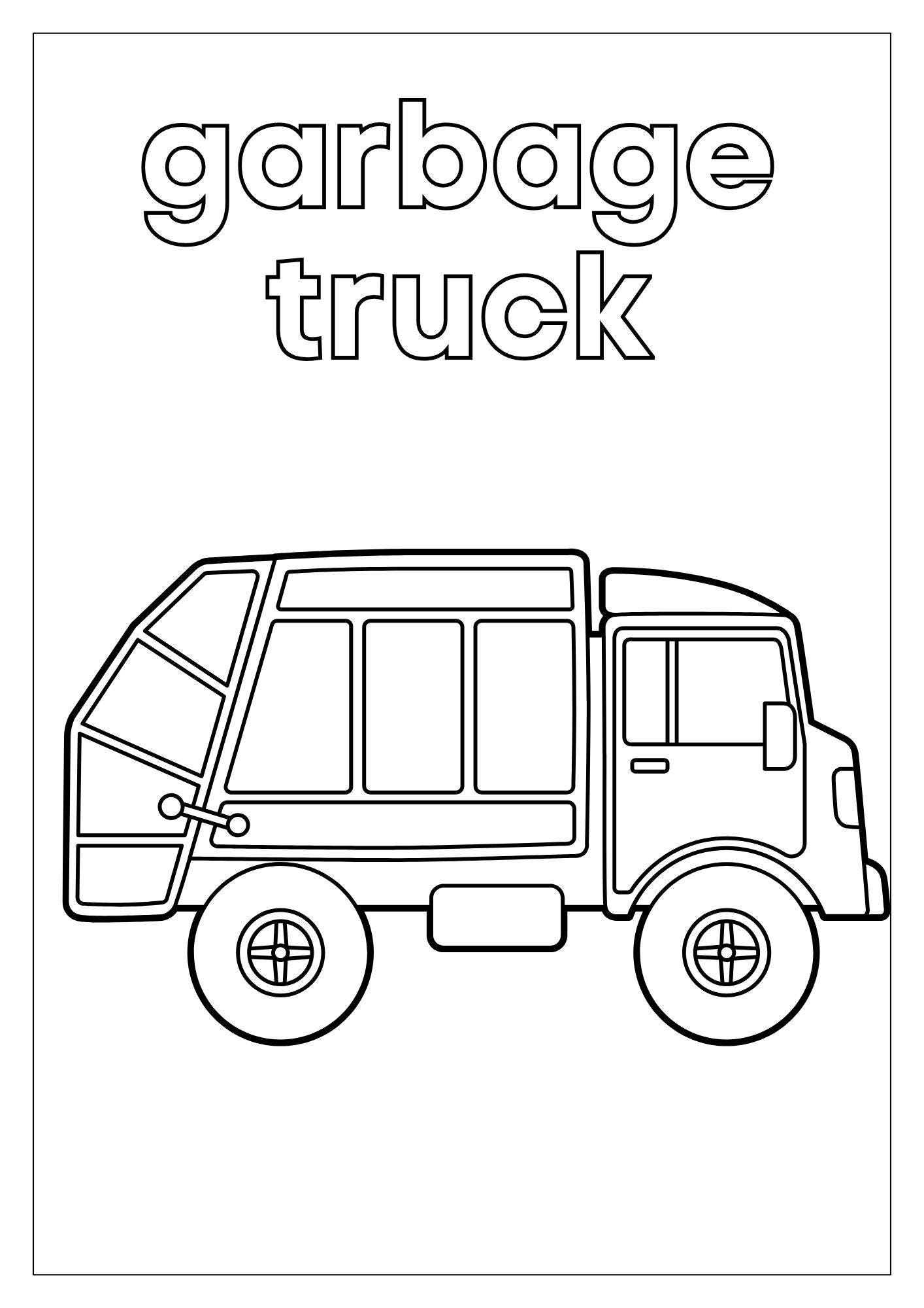 25 Cute Printable Vehicles Coloring Pages for Kids Transportation ...