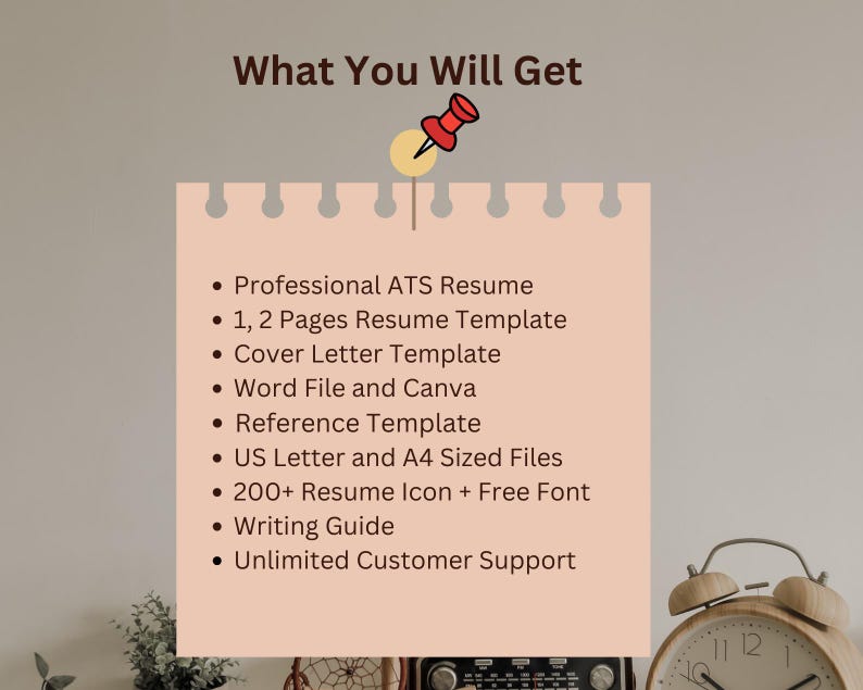 ATS Resume Template | Modern CV | Editable Resume | Marketing Managers ...