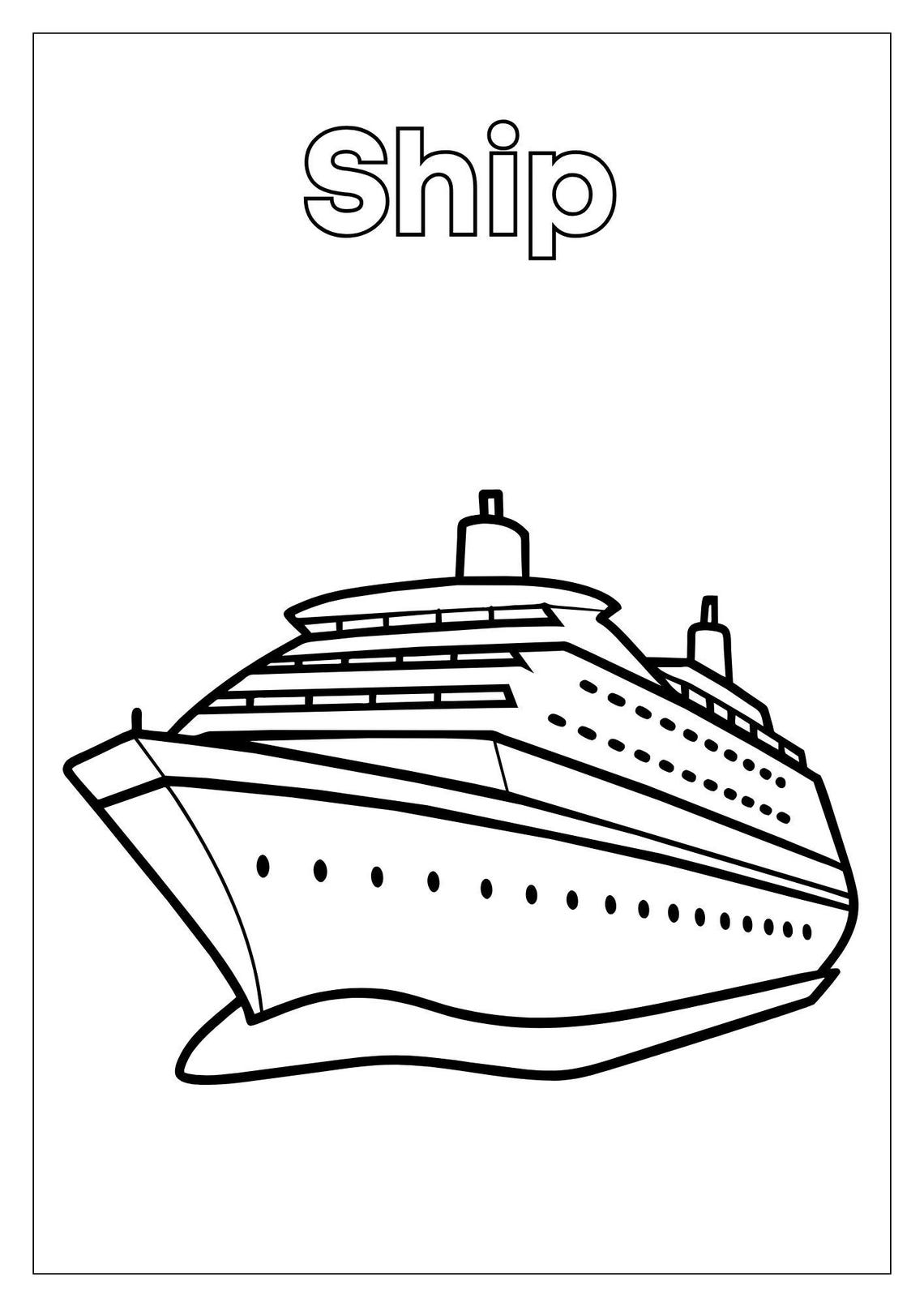 25 Cute Printable Vehicles Coloring Pages for Kids Transportation ...