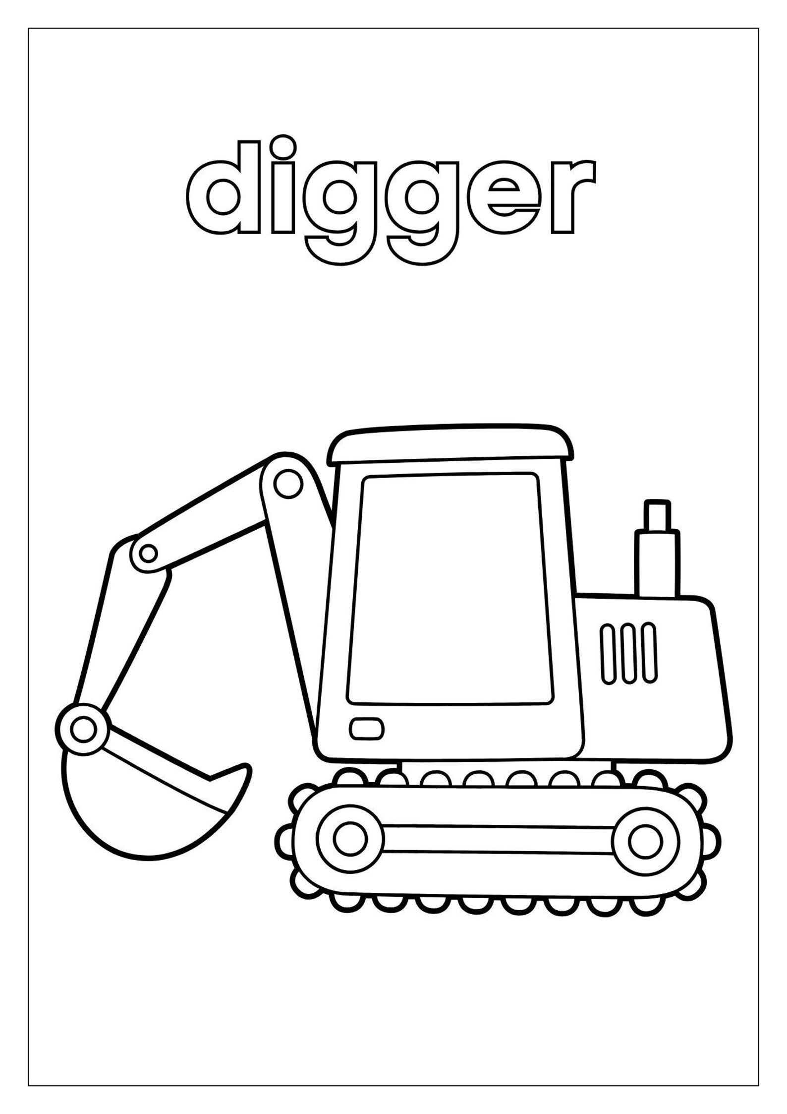 25 Cute Printable Vehicles Coloring Pages for Kids Transportation ...