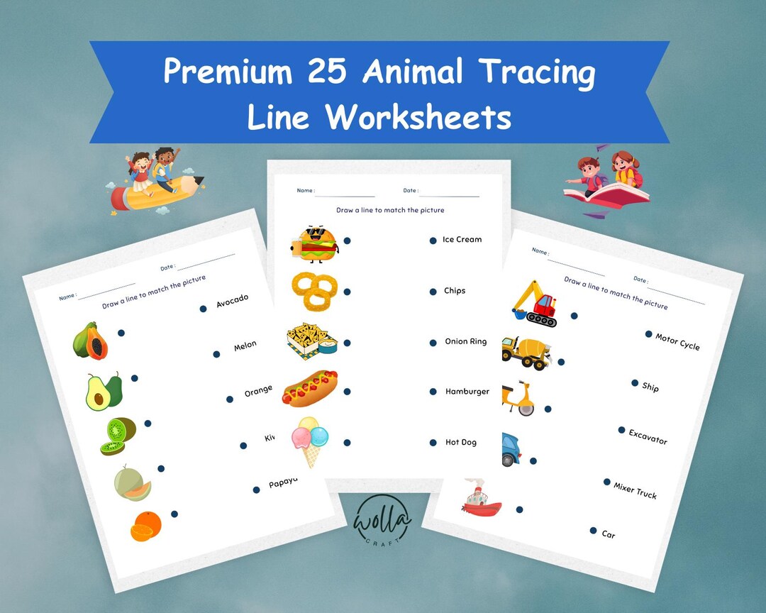 25 Pages Matching Names Worksheets for Kids | Preschool & Kindergarten ...