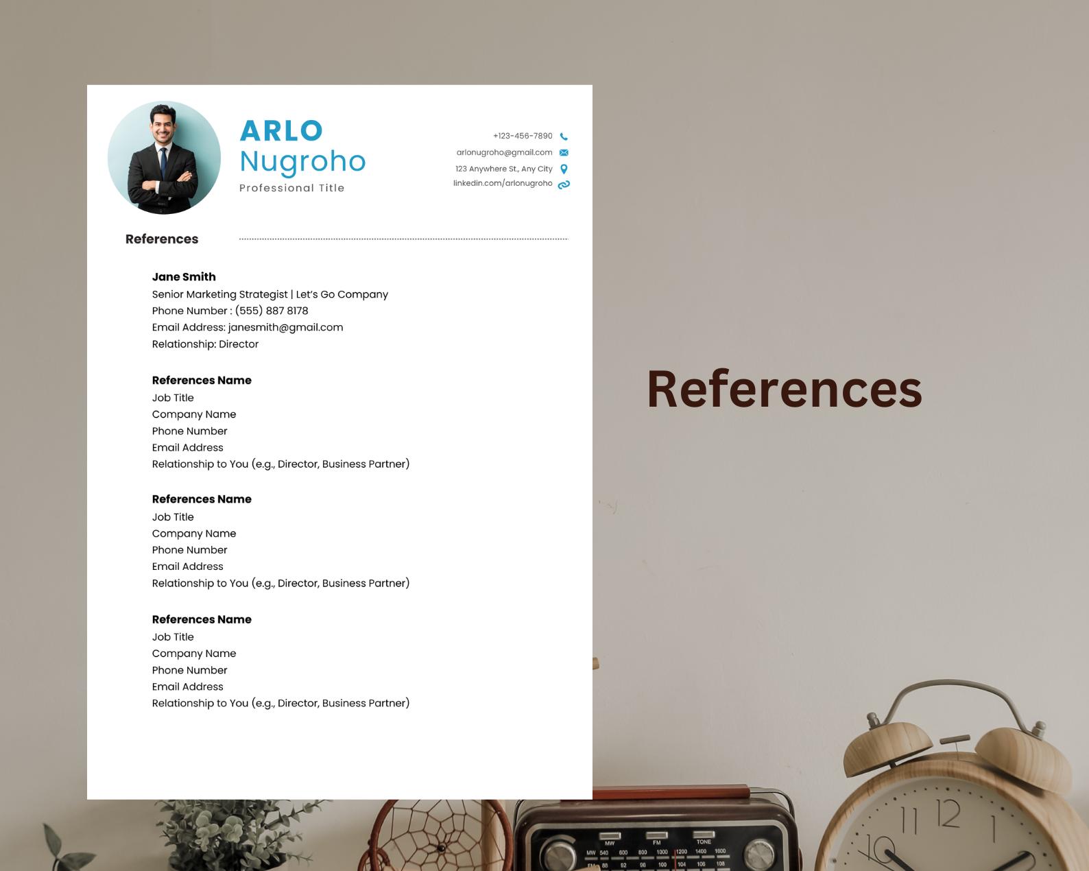 Ats-friendly Resume Template | Cover Letter + Reference Page | Easy to ...