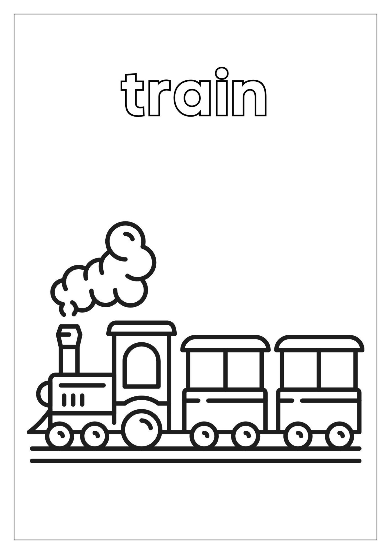 25 Cute Printable Vehicles Coloring Pages for Kids Transportation ...