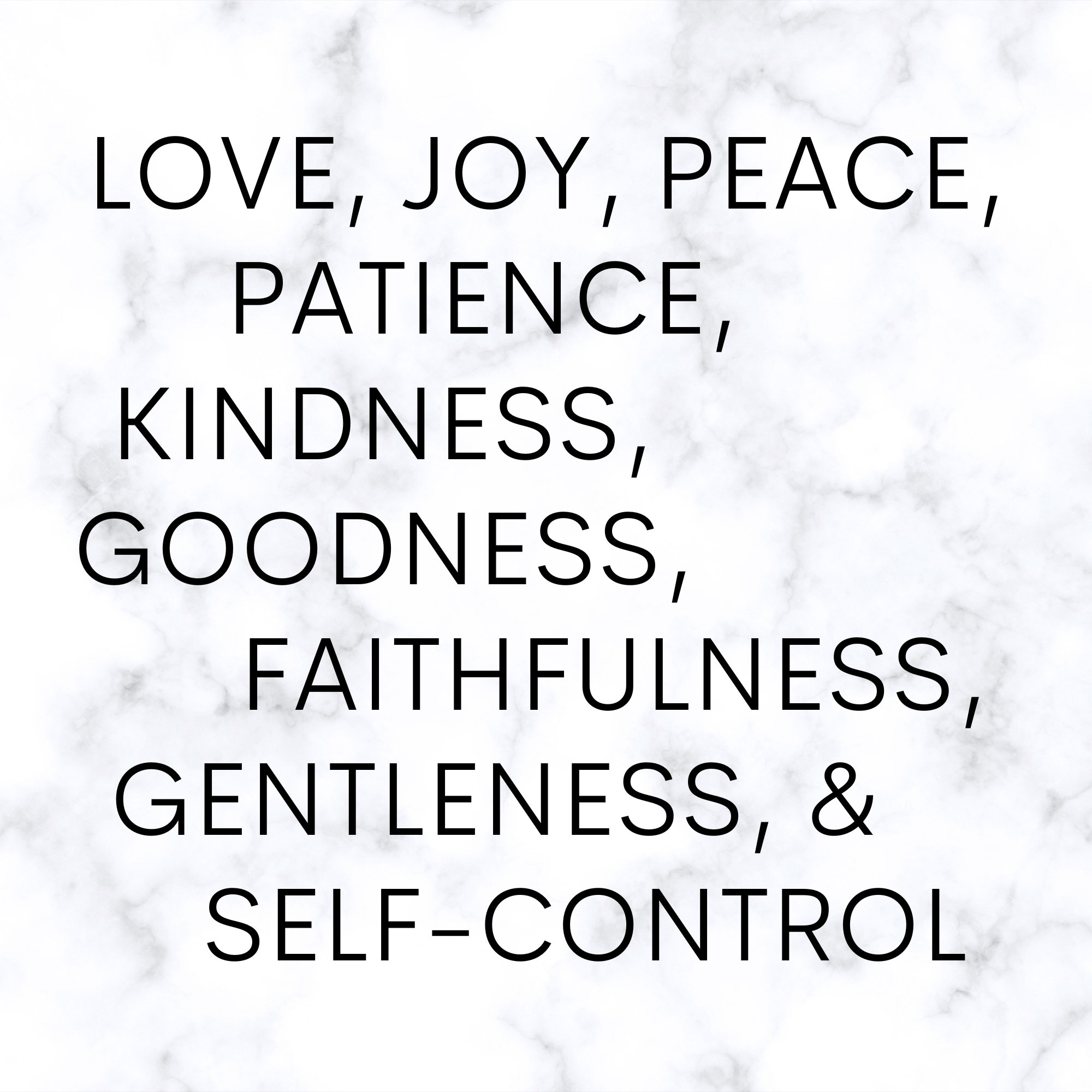 Fruits of the Spirit - Love Joy Peace Patience Kindness Goodness ...