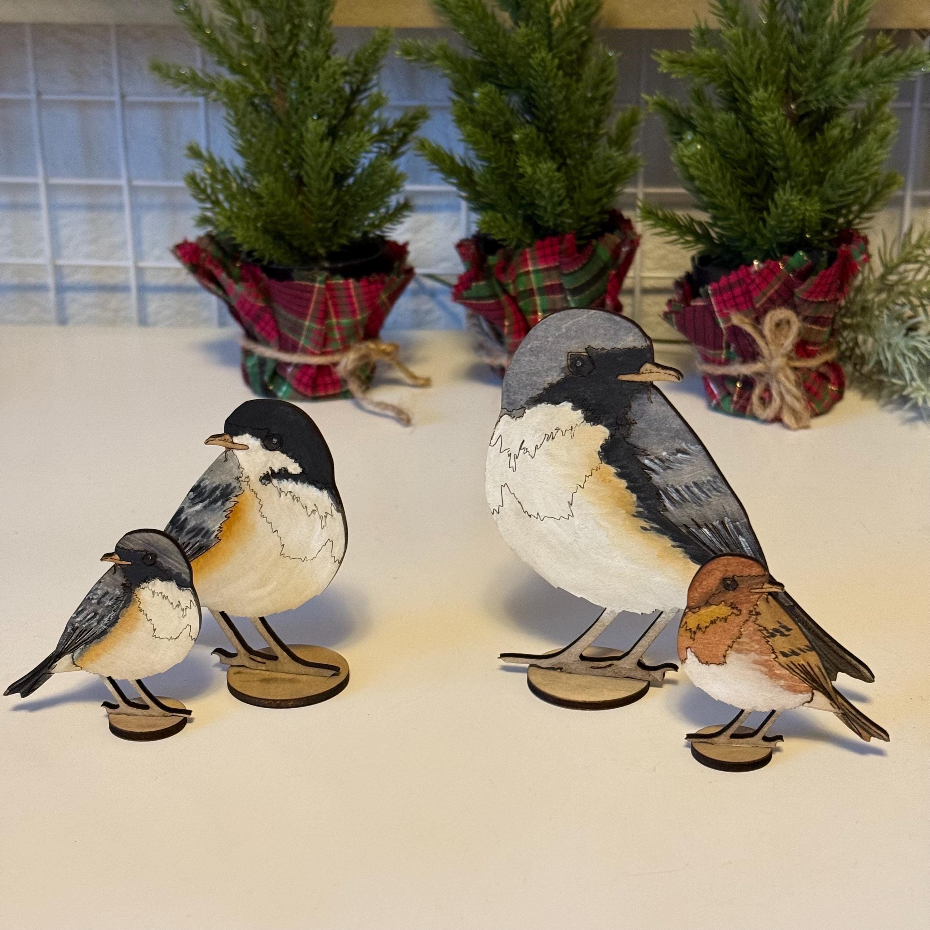 Freestanding Wood Birds Laser Cut File: SVG DXF LBRN2 (digital Download ...