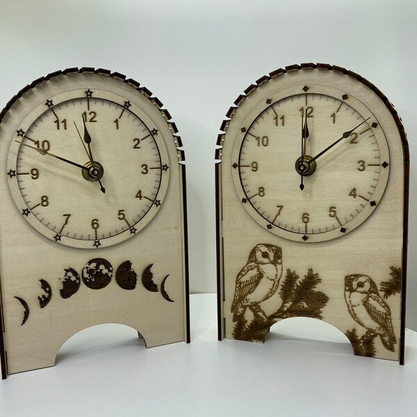 Wooden Owl Clock - Etsy