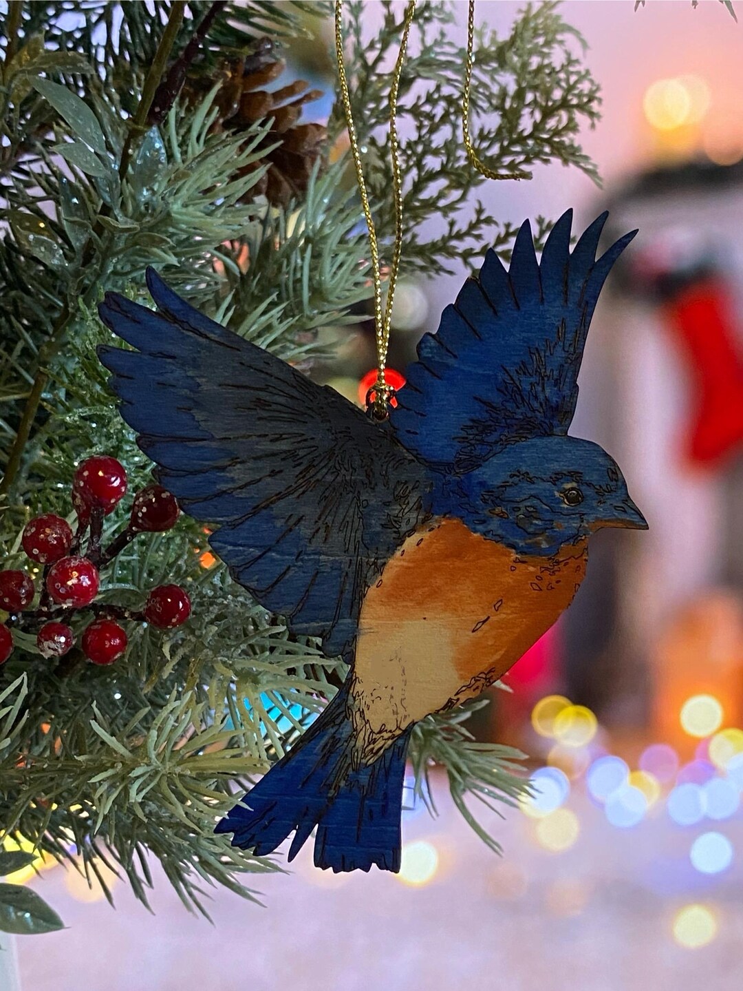 Bluebird in Flight Ornament Scalable - Laser Cut File: SVG DXF LBRN2 ...