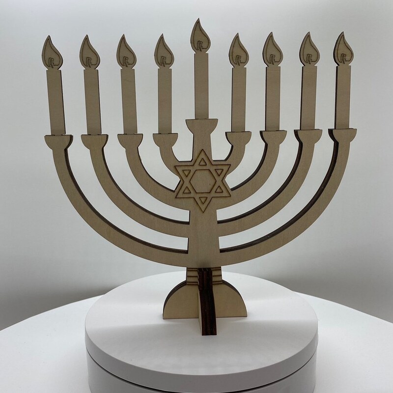 Wood Menorah - Etsy