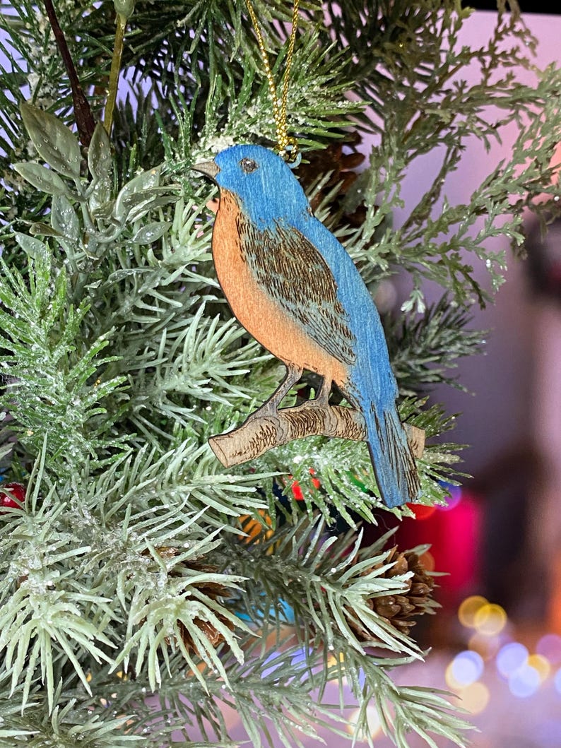 Bluebird Ornament Scalable - Laser Cut File: SVG DXF LBRN2 (digital ...