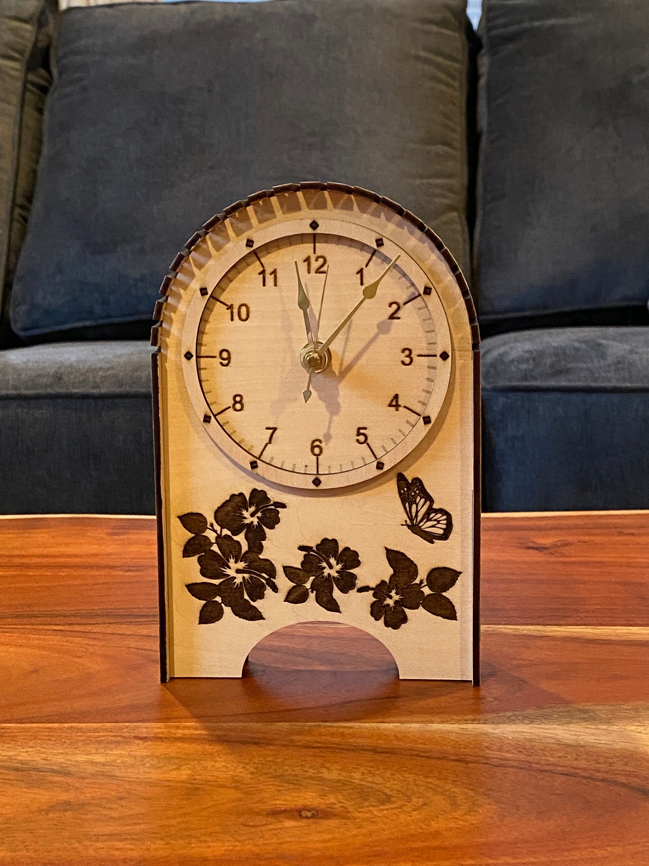 Laser Cut Clocks Hummingbird and Butterfly Laser Cut Files Digital ...