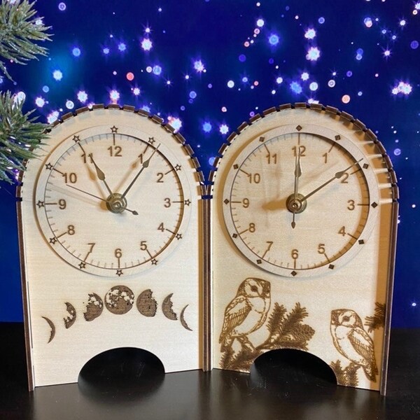 Wooden Owl Clock - Etsy