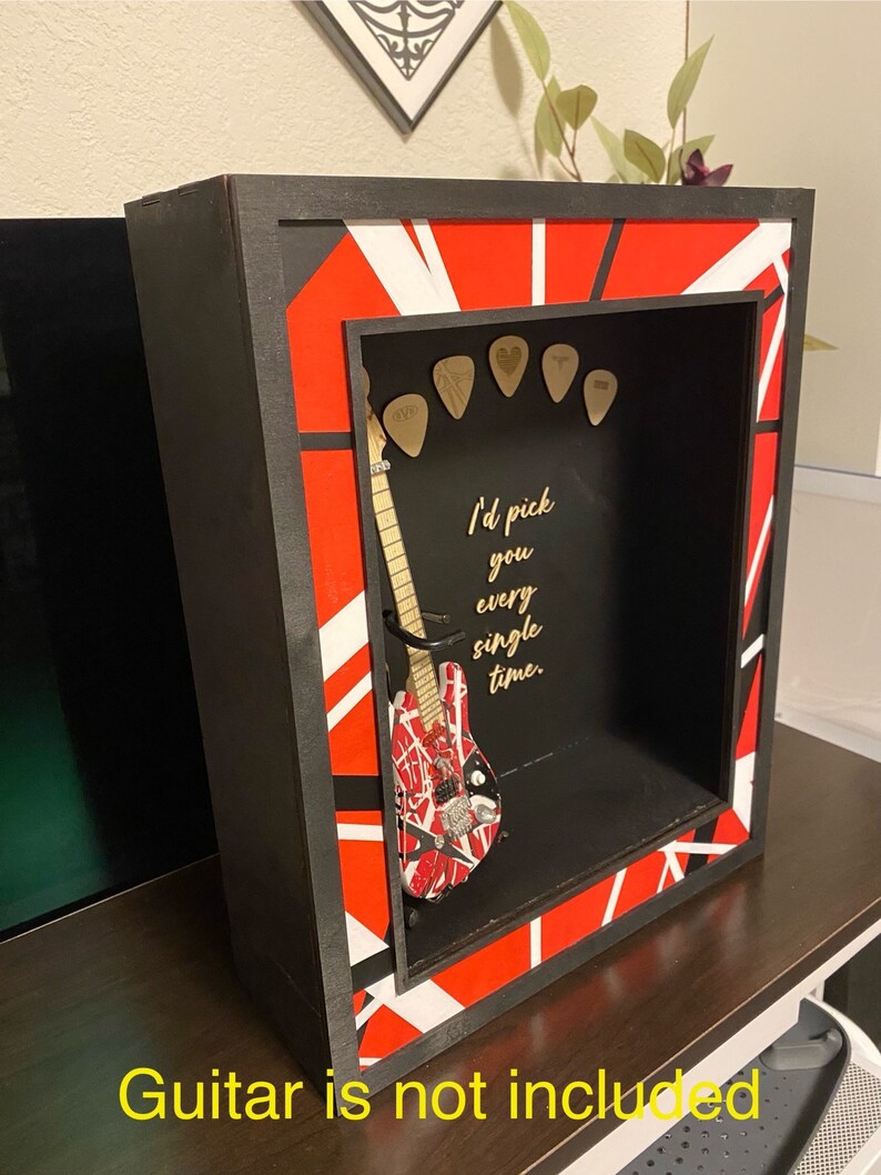 Van Halen Inspired Display Shadow Box - Laser Cut File: SVG DXF LBRN2 ...