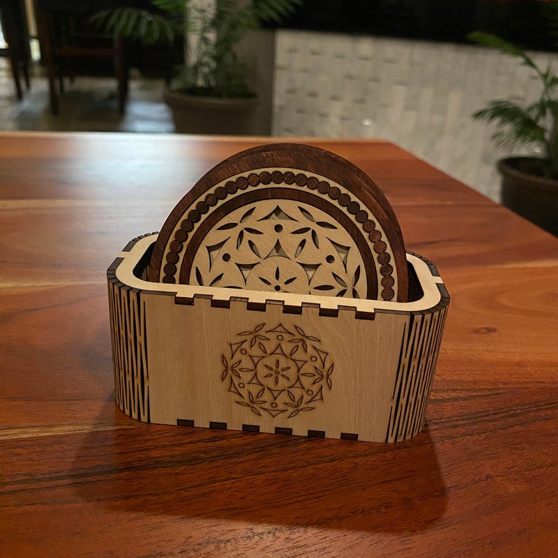 Laser Cut Coaster - Etsy