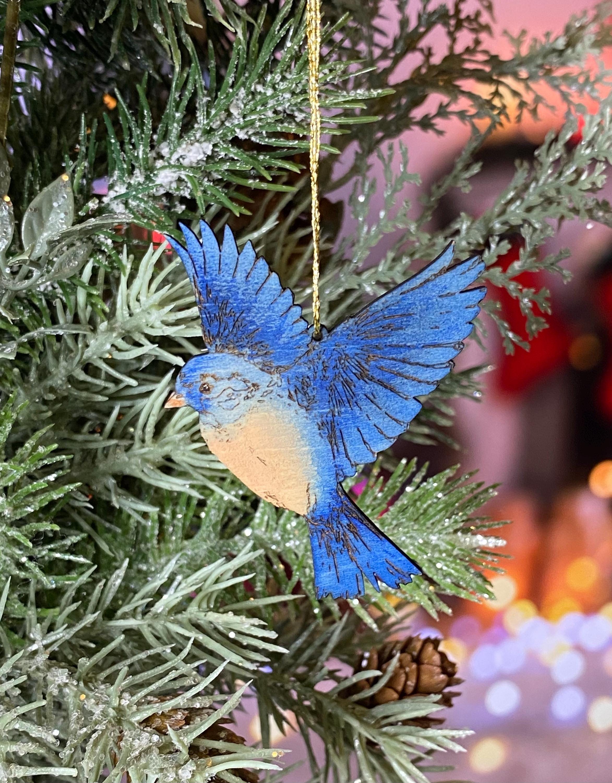 Bluebird in Flight Ornament Scalable - Laser Cut File: SVG DXF LBRN2 ...