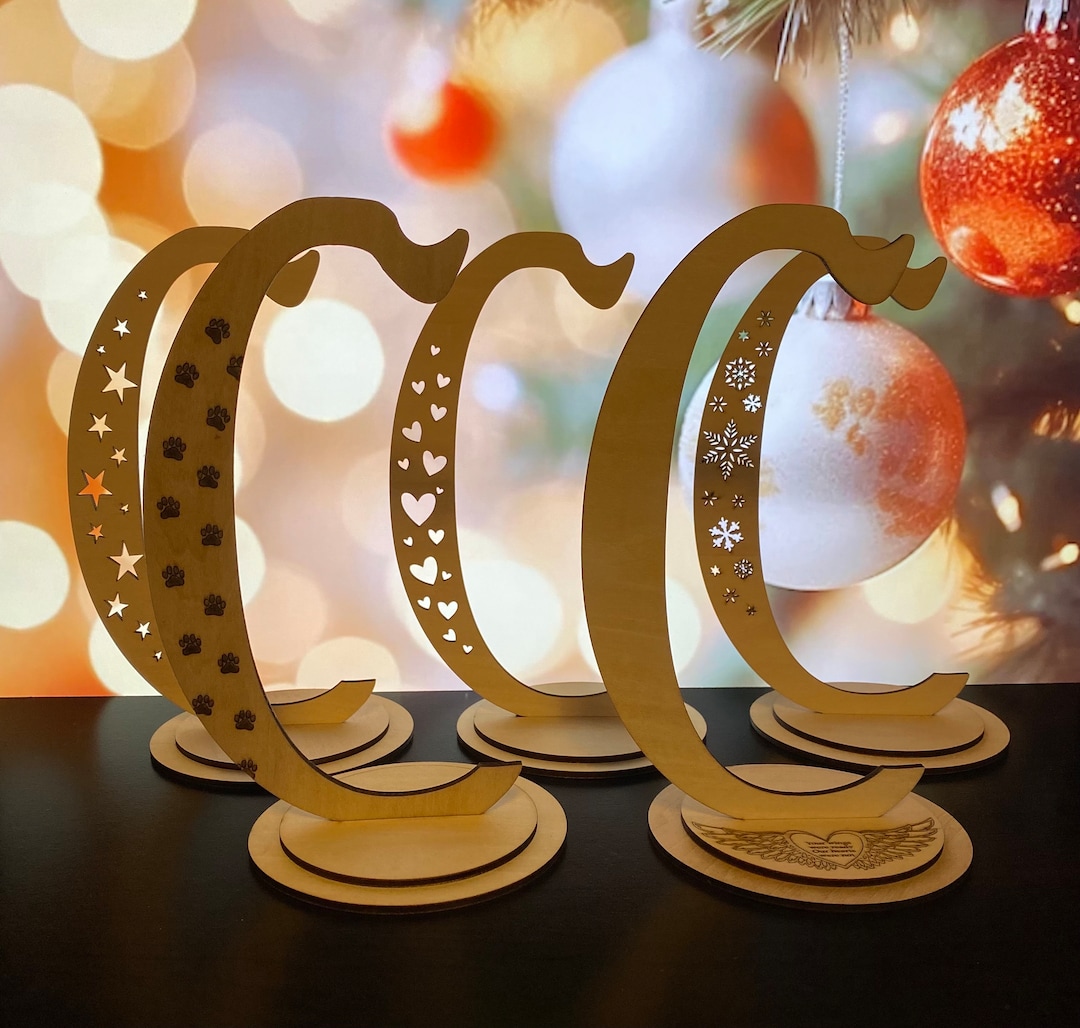 Wood Ornament Stand Bundle, 5 Design Themes - Laser Cut File: SVG DXF ...