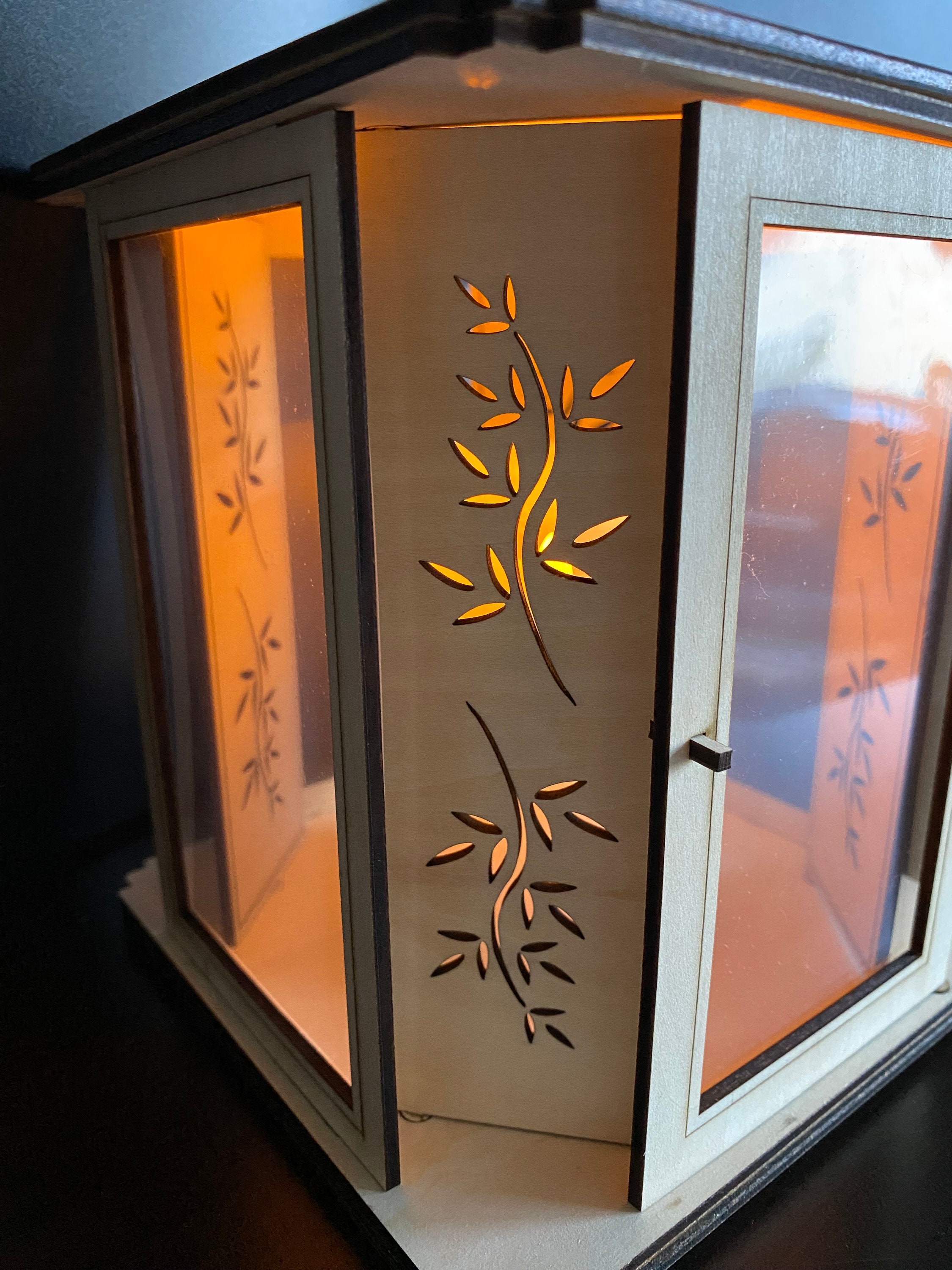 Zen Lantern Digital Download Laser Cut File Intricate Bamboo Design ...