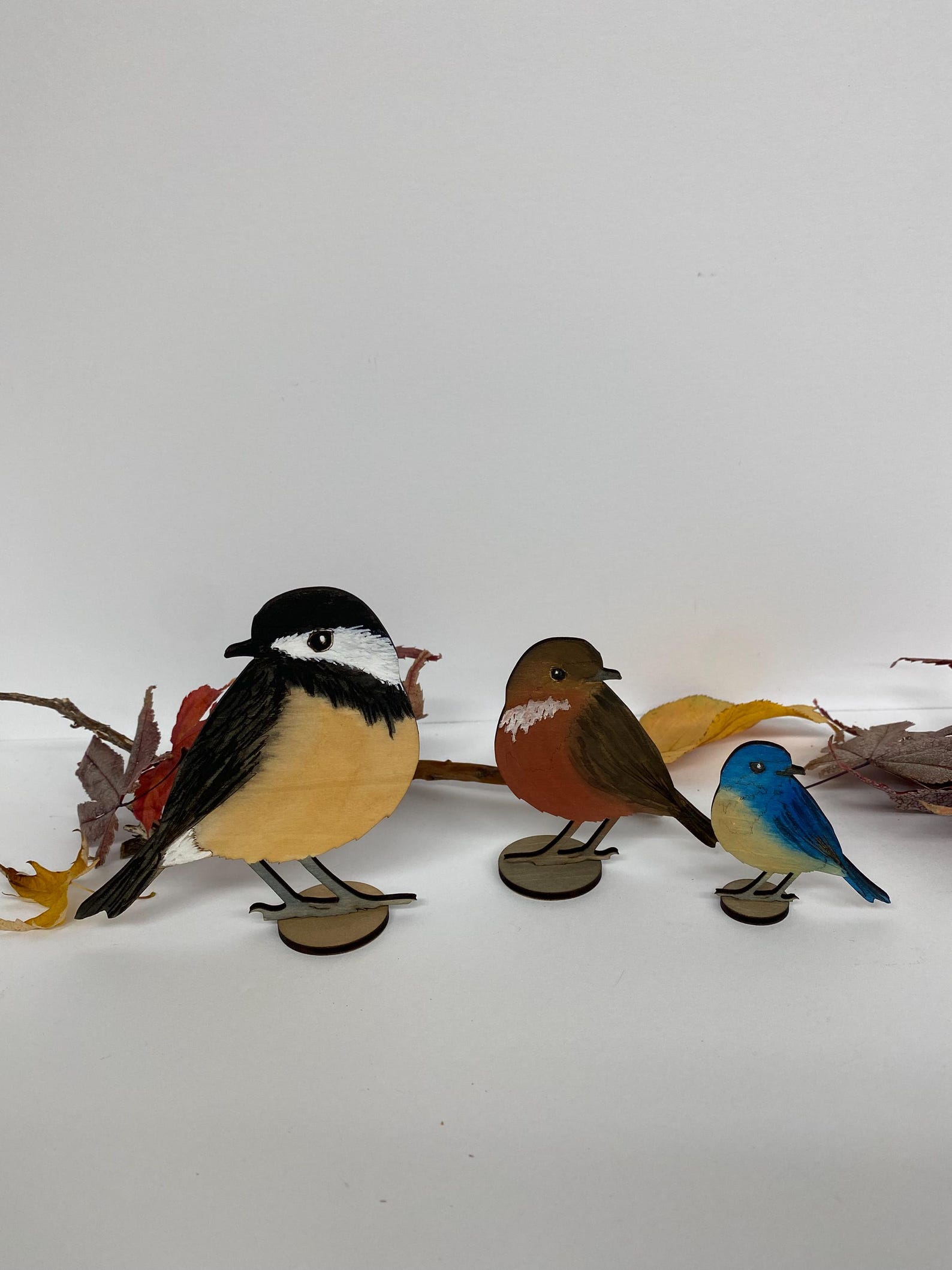 Freestanding Wood Birds Laser Cut File: SVG DXF LBRN2 (digital Download ...