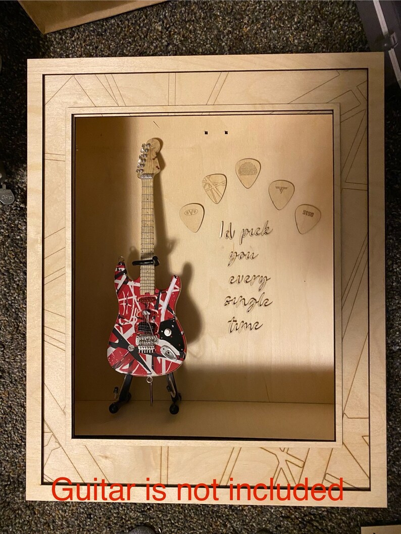 Van Halen Inspired Display Shadow Box - Laser Cut File: SVG DXF LBRN2 ...