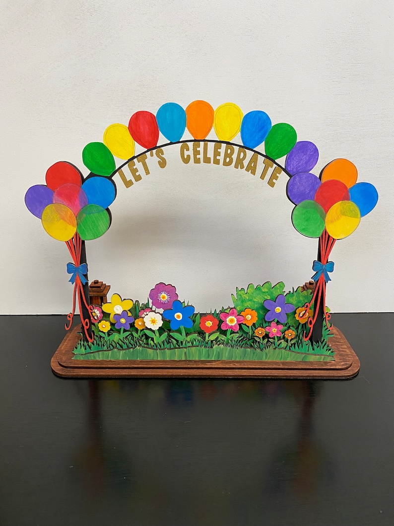 Lets Celebrate Laser Cut File Shelf Sitter Decor Let's Make A Scene ...