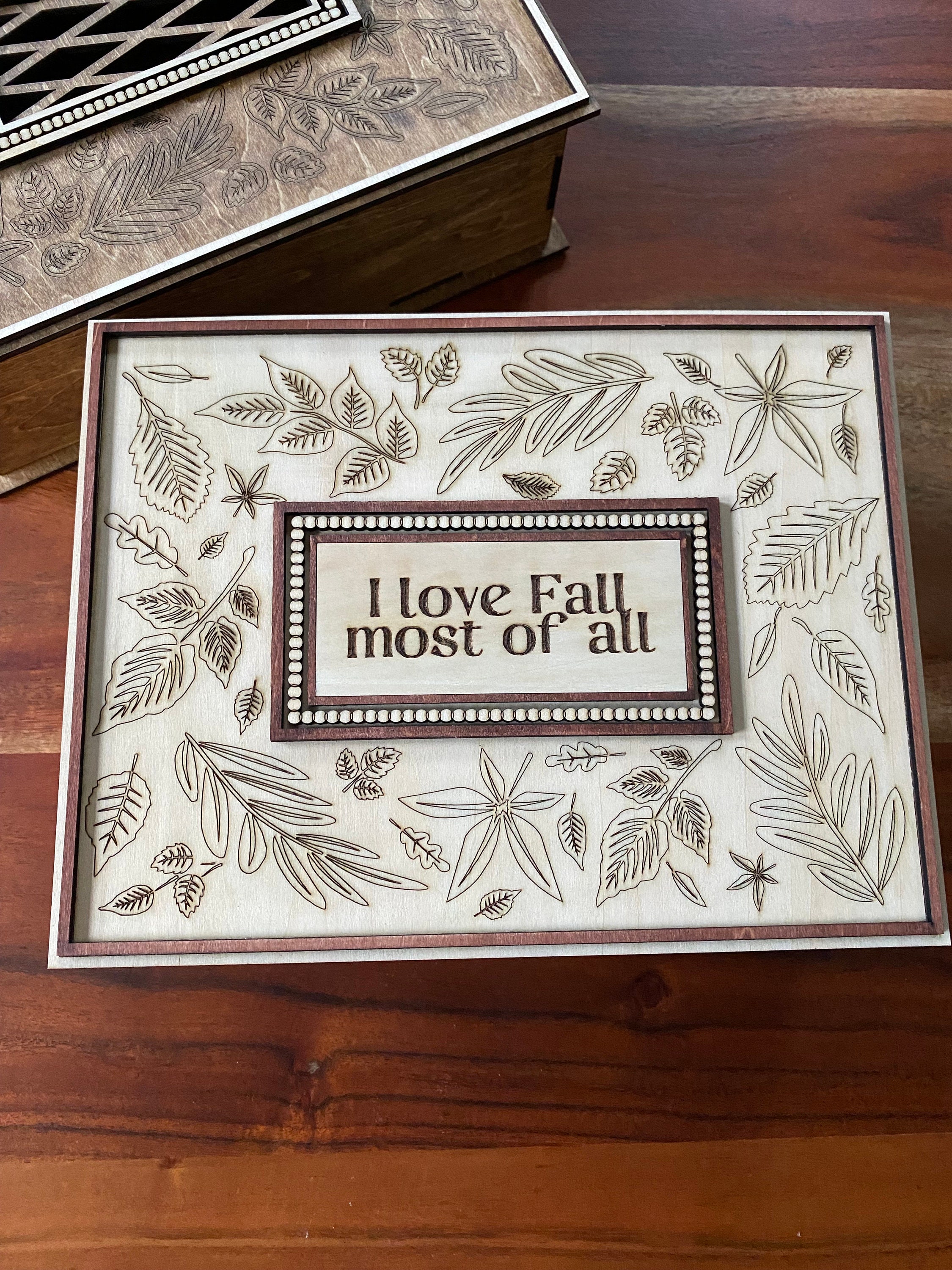Wood Box Laser Cut File Digital Download SVG DXF Lightburn Glowforge ...