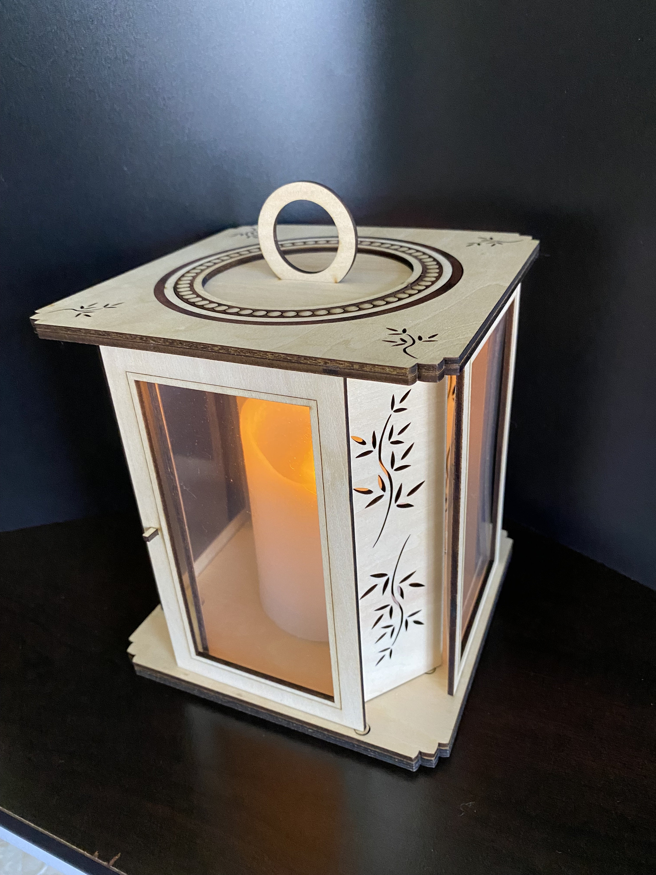 Zen Lantern Digital Download Laser Cut File Intricate Bamboo Design ...
