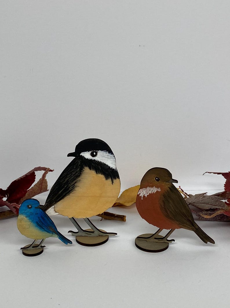 Freestanding Wood Birds Laser Cut File: SVG DXF LBRN2 (digital Download ...