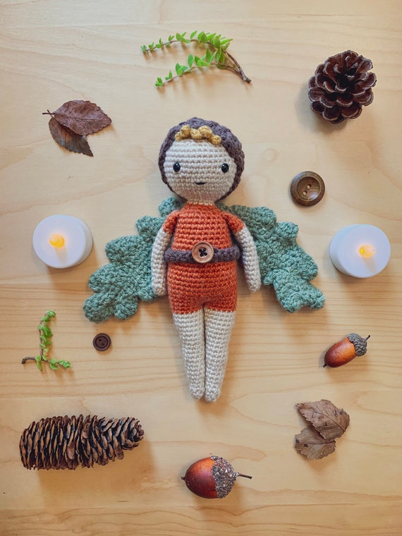 Crochet Acorn Sprite Doll - Etsy