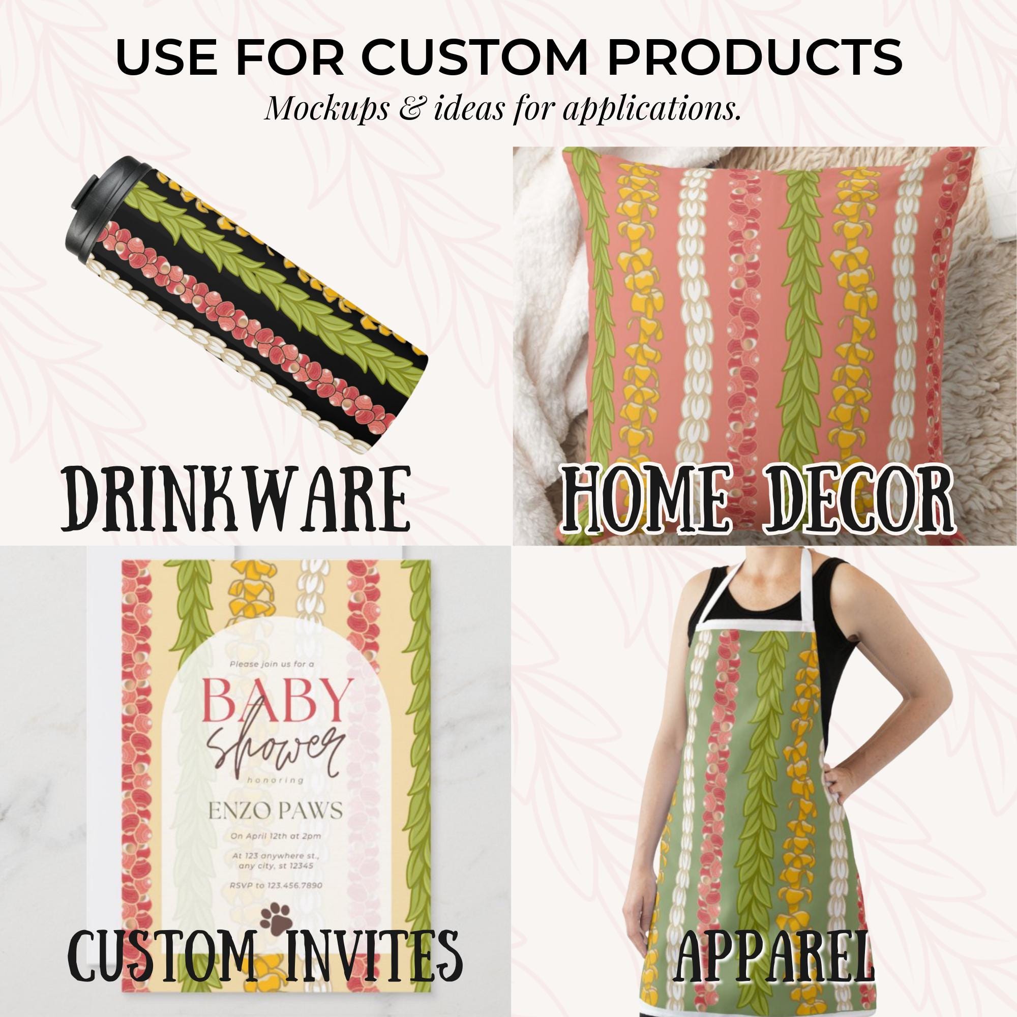 Maile Kahelelani Pikake Puakenikeni Full Lei Backgrounds PNG | Flowers ...