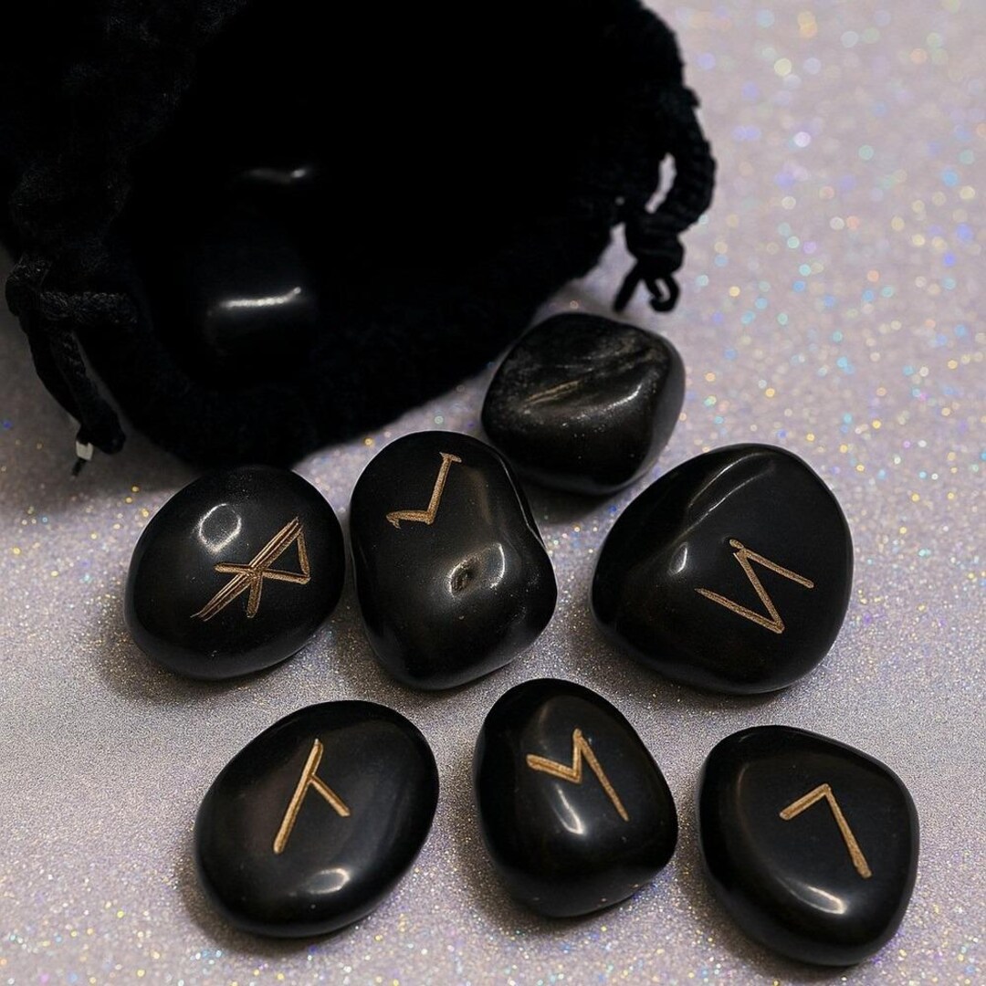 Obsidian Rune Set - Etsy